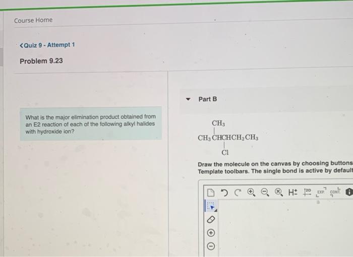 Solved What is the major elimination product obtained from | Chegg.com