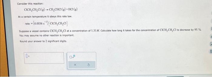 Solved Consider this reaction: | Chegg.com