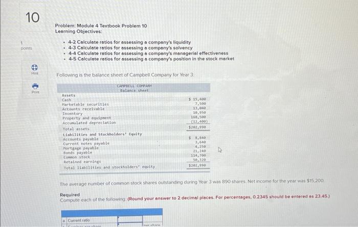 Solved Problem: Module 4 Textbook Problem 10 Learning | Chegg.com