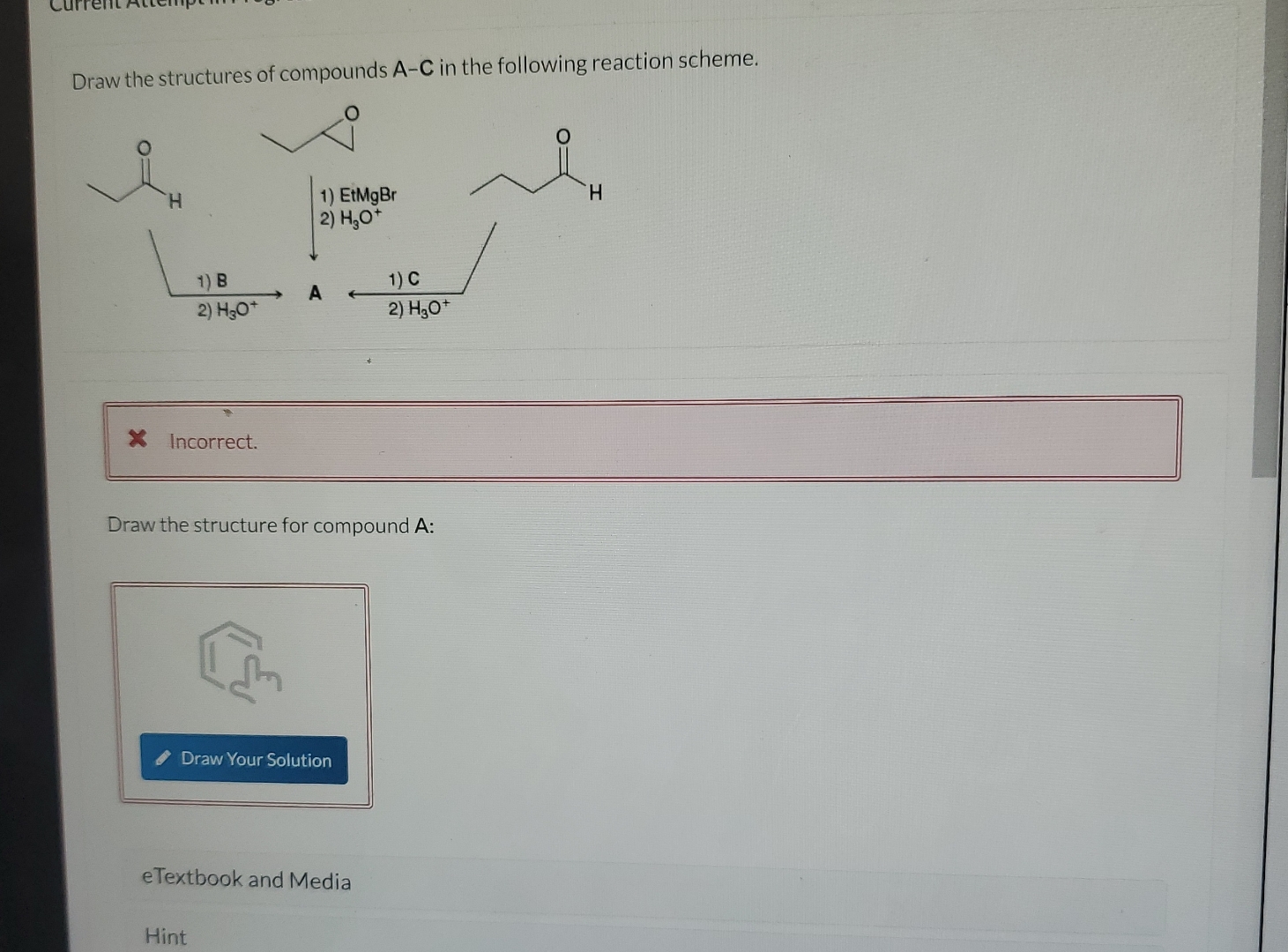Solved Draw the structures of compounds A-C ﻿in the | Chegg.com