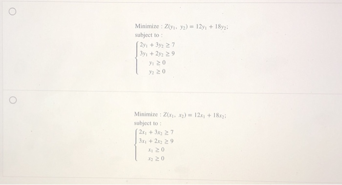 Solved Question Convert the following minimization problem | Chegg.com