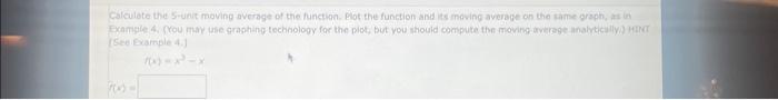 Solved Calculate the S-unit moving average of the function. | Chegg.com