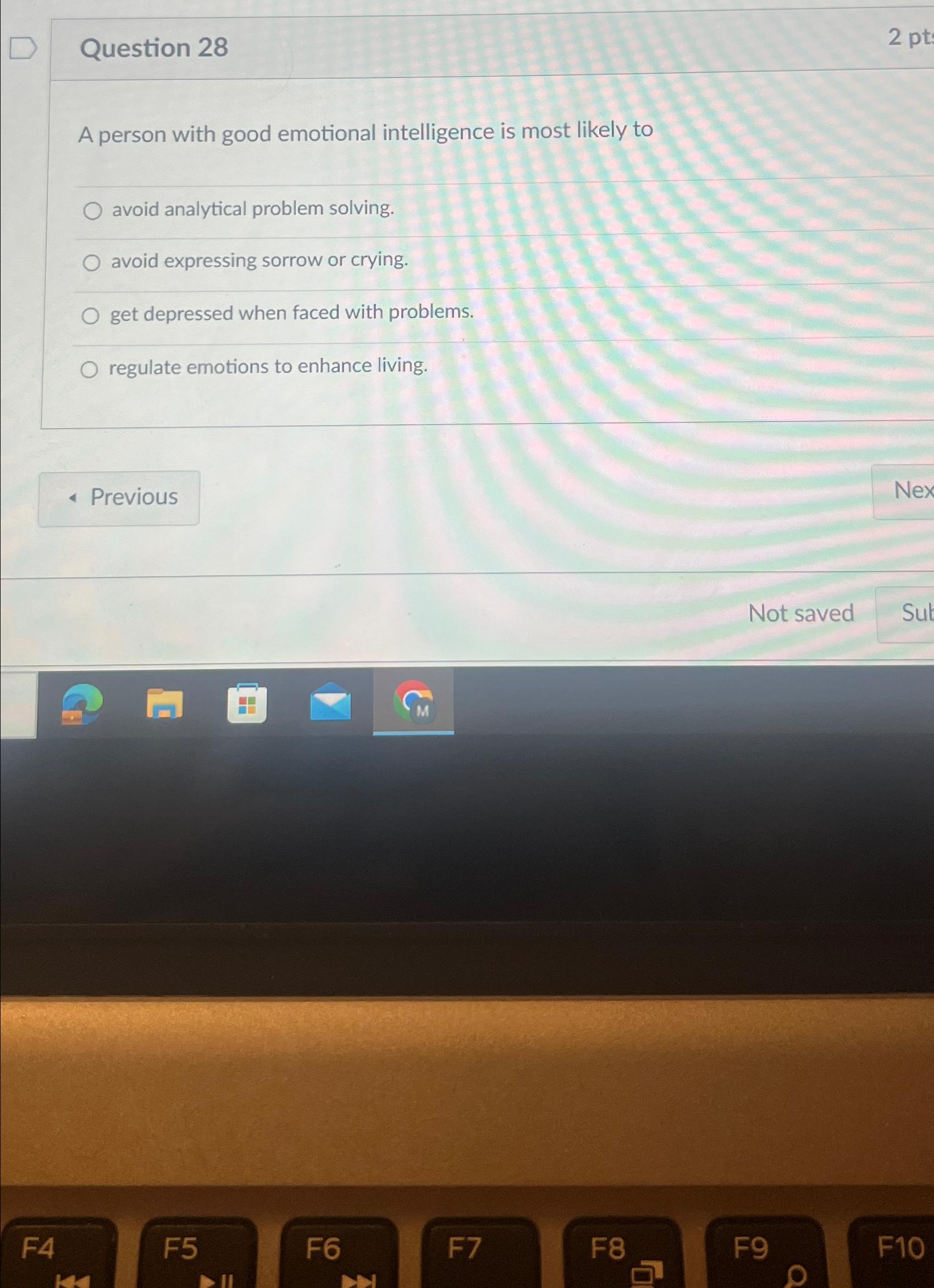 Solved Question 28A person with good emotional intelligence | Chegg.com