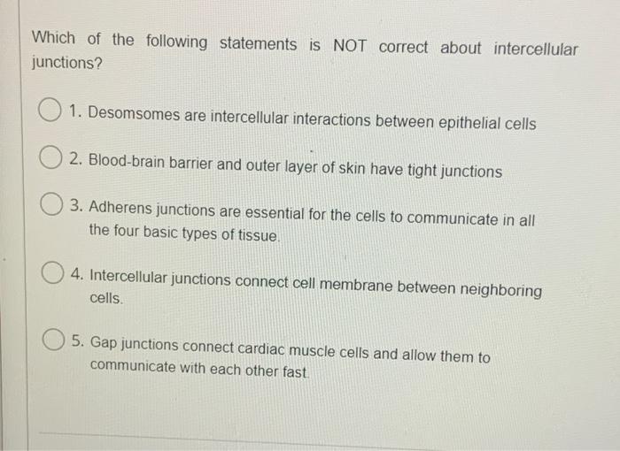 Solved Which of the following statements is NOT correct | Chegg.com