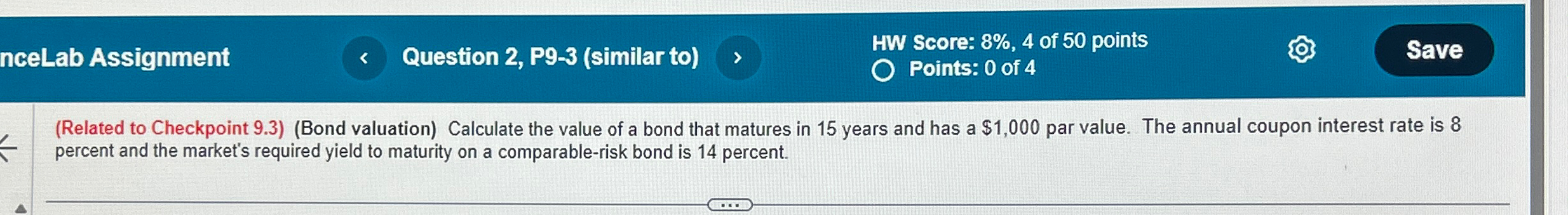Solved (Related to Checkpoint 9.3) (Bond valuation) | Chegg.com