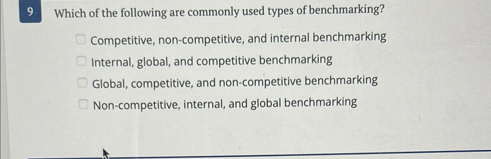 Solved Which of the following are commonly used types of | Chegg.com