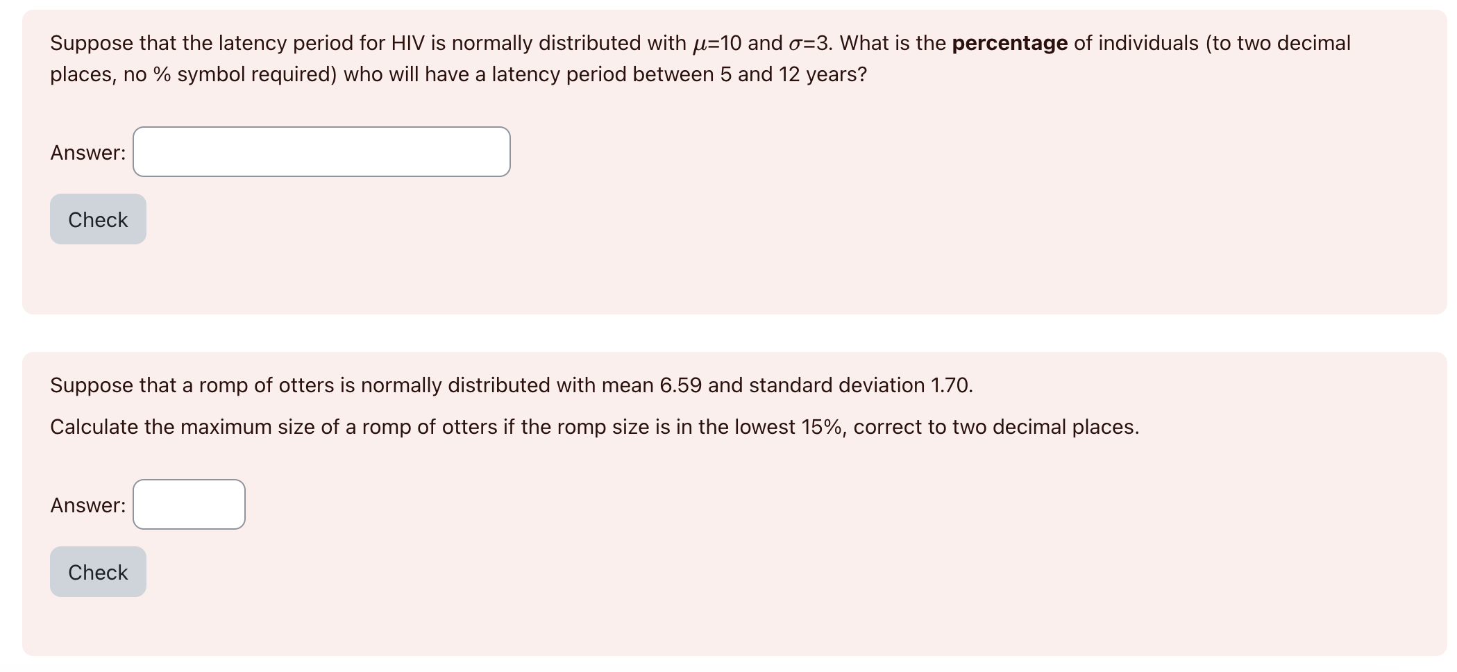 Solved Suppose that the latency period for HIV is normally | Chegg.com