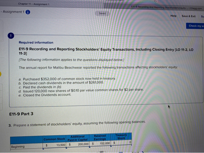 Solved Chapter 11 Assignment 1 E11 9 Recording And 