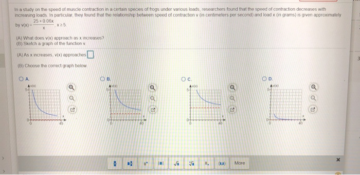 Solved In a study on the speed of muscle contraction in a | Chegg.com