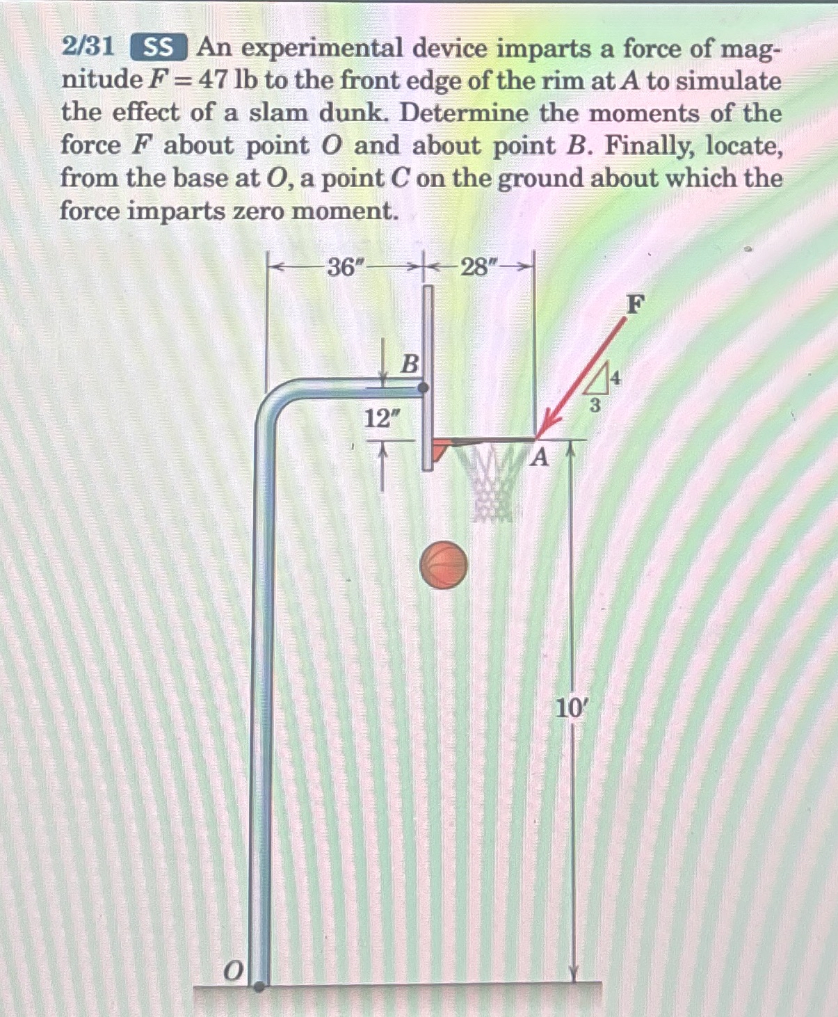 2/31 ﻿SS An experimental device imparts a force of | Chegg.com