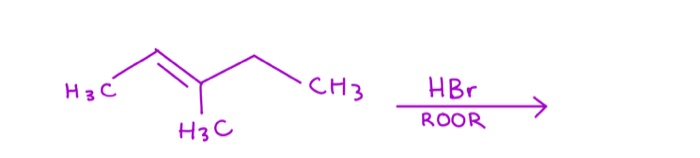Solved Hзс СН3 HBr ROOR H3C | Chegg.com