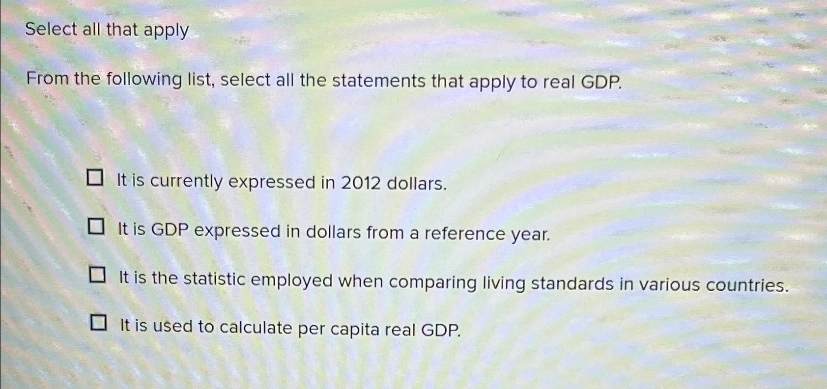 Solved Select all that applyFrom the following list, select | Chegg.com