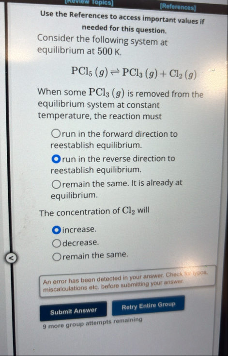 Solved [References]Use the References to access important | Chegg.com