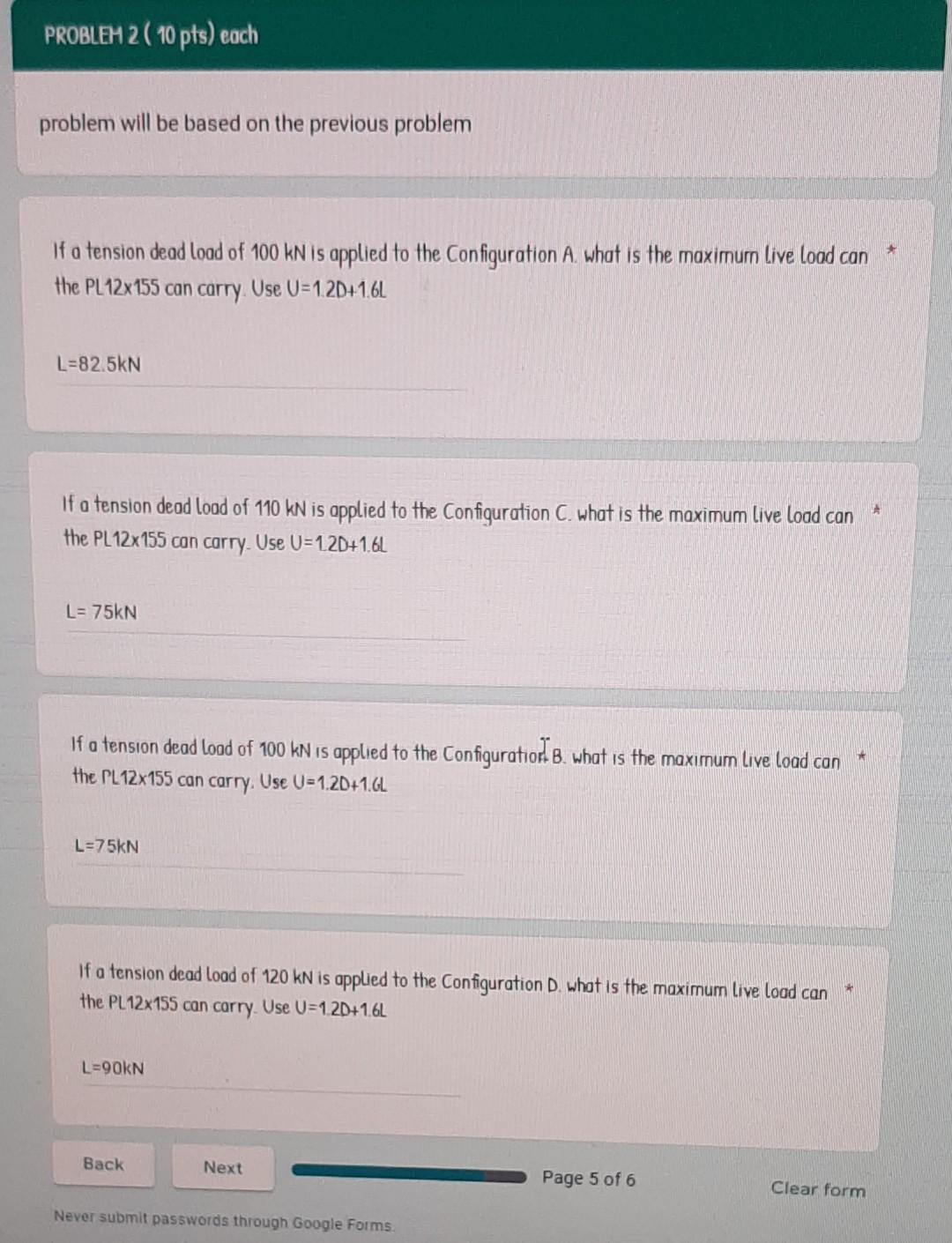 A PL 12×155 plate is to be use as a tension member. | Chegg.com