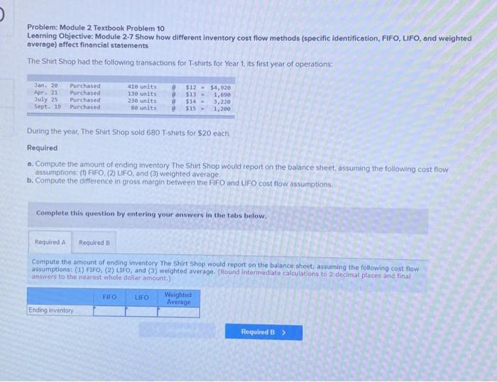 Solved Problem: Module 2 Textbook Problem 10 Learning | Chegg.com