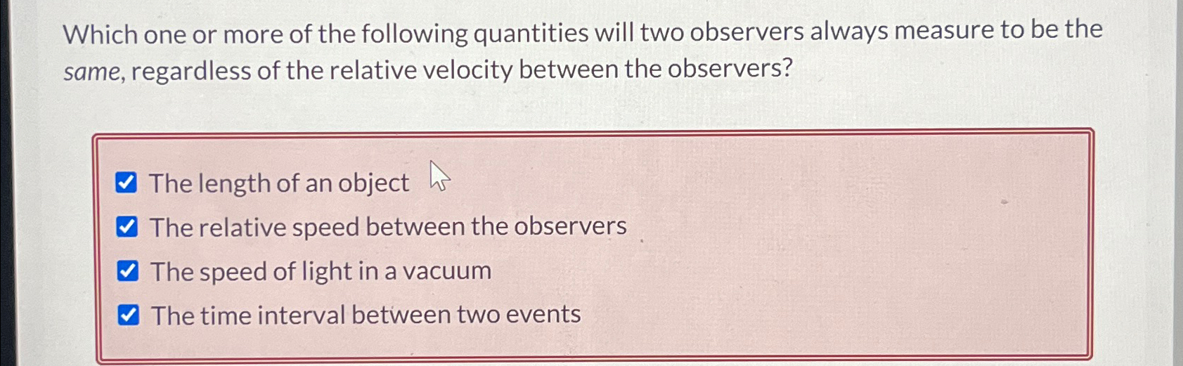 Solved Which one or more of the following quantities will | Chegg.com