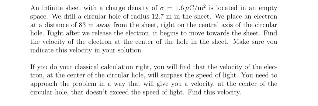 Please solve using classical physics I believe the | Chegg.com