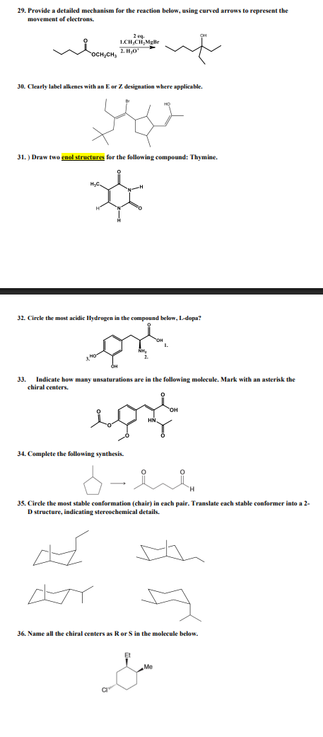 Solved Circle the most acidic Hydrogen in ﻿the compound | Chegg.com