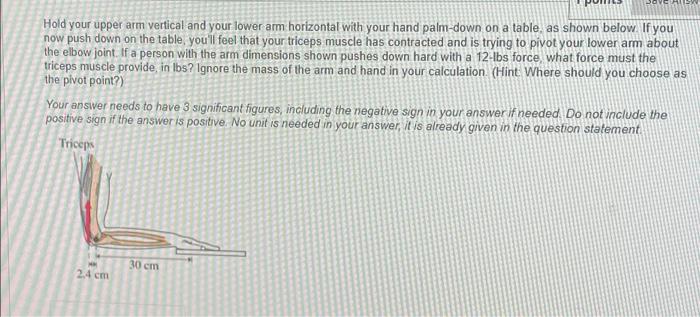 Solved If you hold your arm outstretched with your palm | Chegg.com