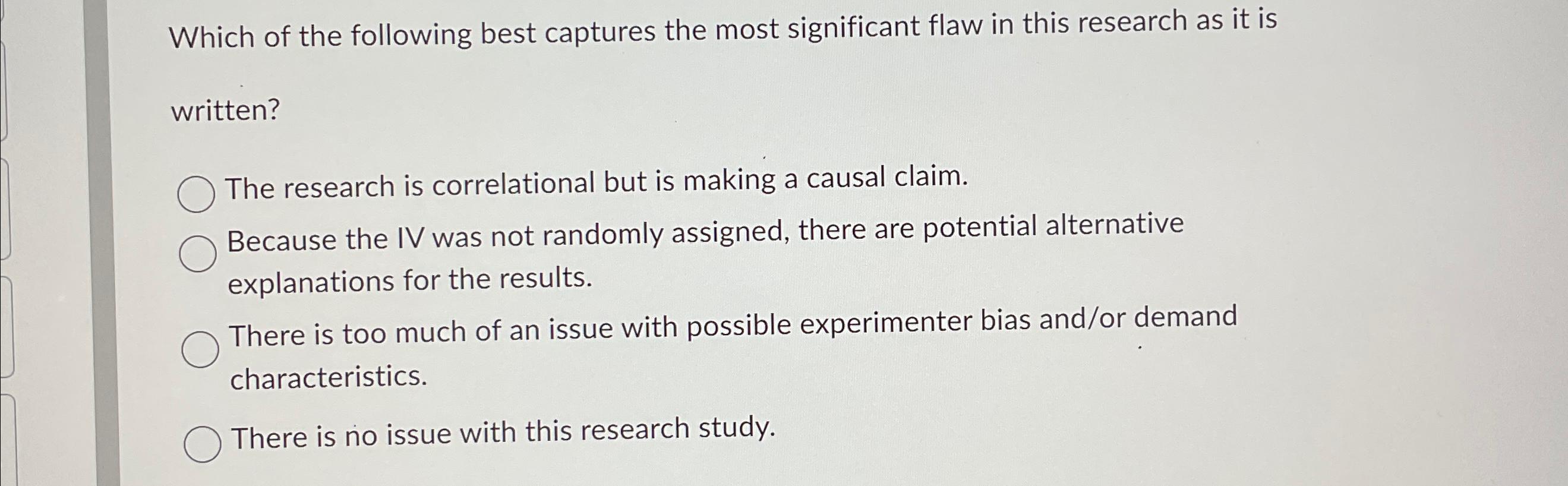 Solved Which of the following best captures the most | Chegg.com