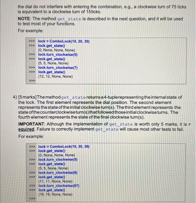 Solved Design and implement a class ComboLock that works | Chegg.com