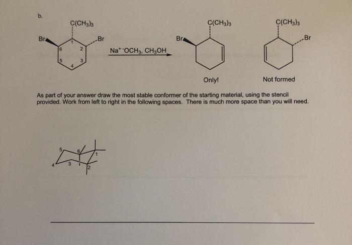 Solved C(CH3) C(CH3)3 C(CH3)3 Br Br Br Br 6 2 Nat -OCH, | Chegg.com