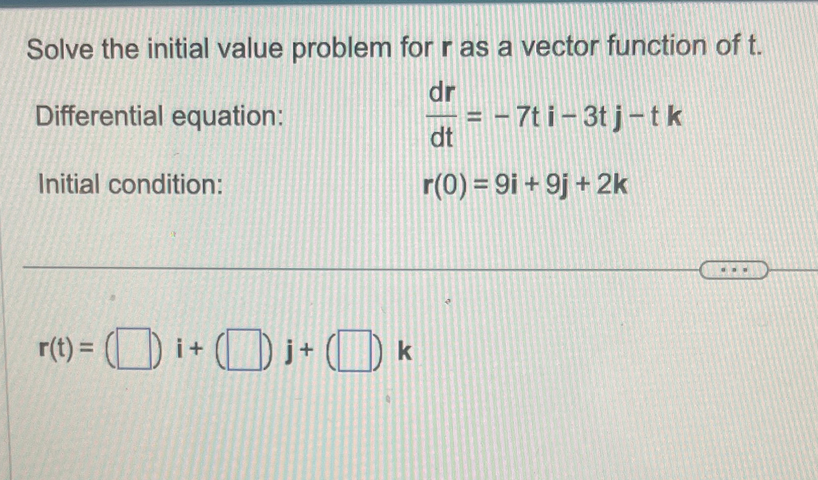 Solved Help13-4 ﻿Solve the initial value problem for r ﻿as a | Chegg.com