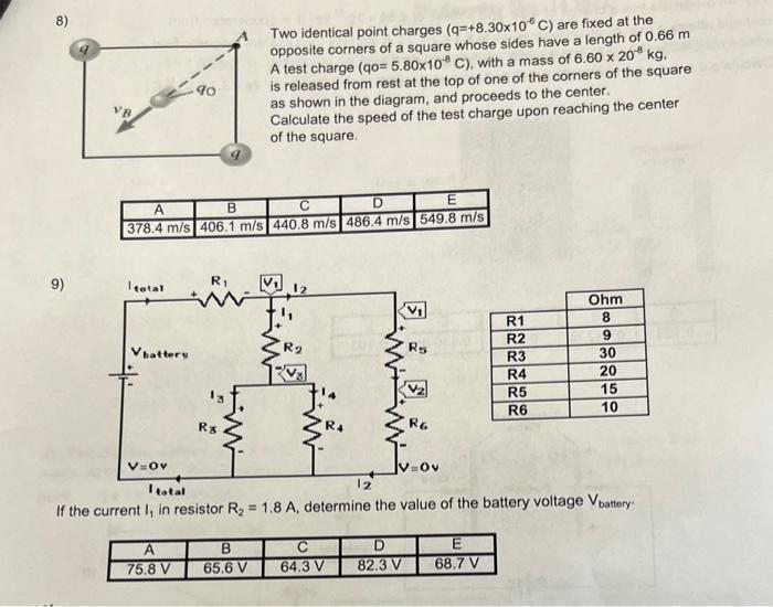 Solved p) Two identical point charges (q=+8.30×10−6C) are | Chegg.com
