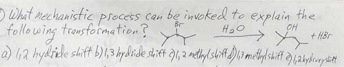 Solved What mechanistic process can be invoked to explain | Chegg.com