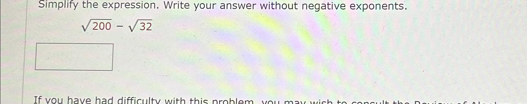 Solved Simplify the expression. Write your answer without | Chegg.com
