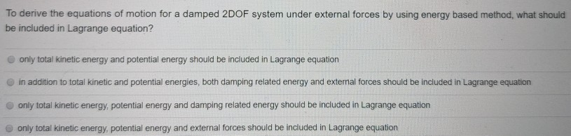 Solved The vibration mode shapes of a 2DOF system with two | Chegg.com
