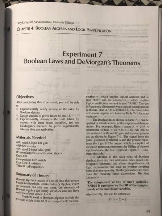 Solved Report for Experiment 7 Date: Class: Name: | Chegg.com
