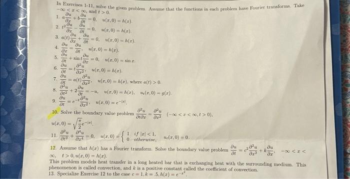 Solved In Exercises 1-11, solve the given problem. Assume | Chegg.com