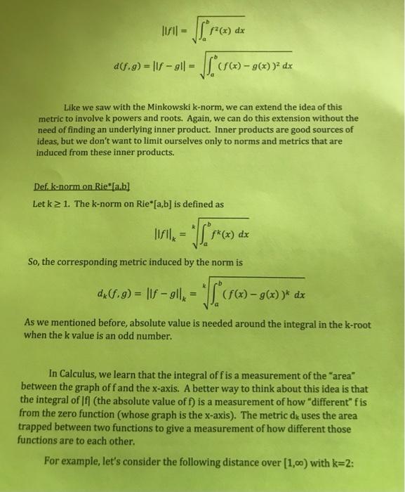 Solved Application of Minkowski Distance Minkowski distances | Chegg.com