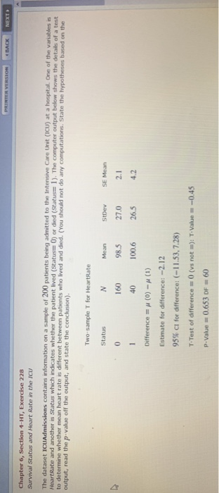 Solved PRINTER VERSION *BACK NEXT Chapter 6, Section 4-HT, | Chegg.com