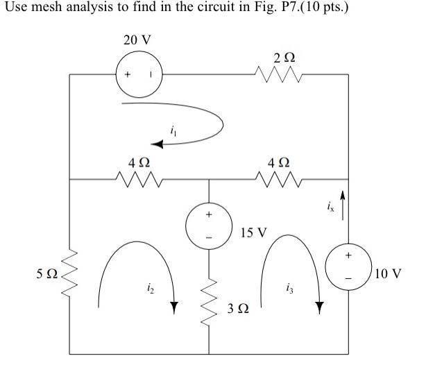 Solved Use mesh analysis to find in the circuit in Fig. | Chegg.com