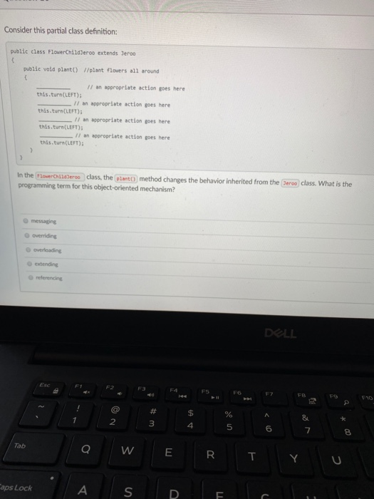 Solved Consider this partial class definition: public class | Chegg.com