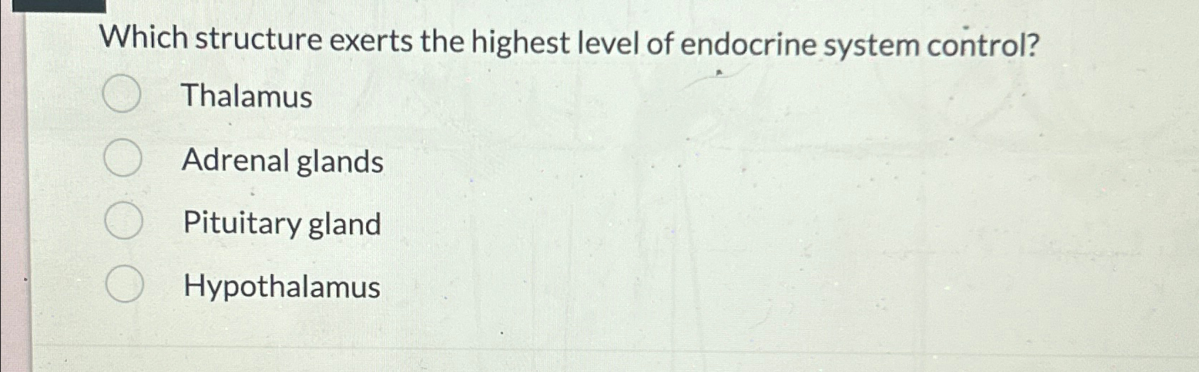 Solved Which structure exerts the highest level of endocrine | Chegg.com
