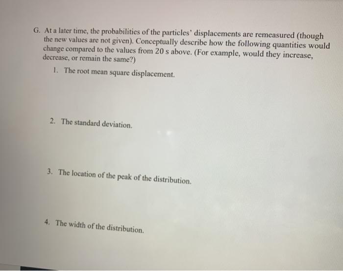 Solved Problem Random motion of 100 particles A scientist | Chegg.com