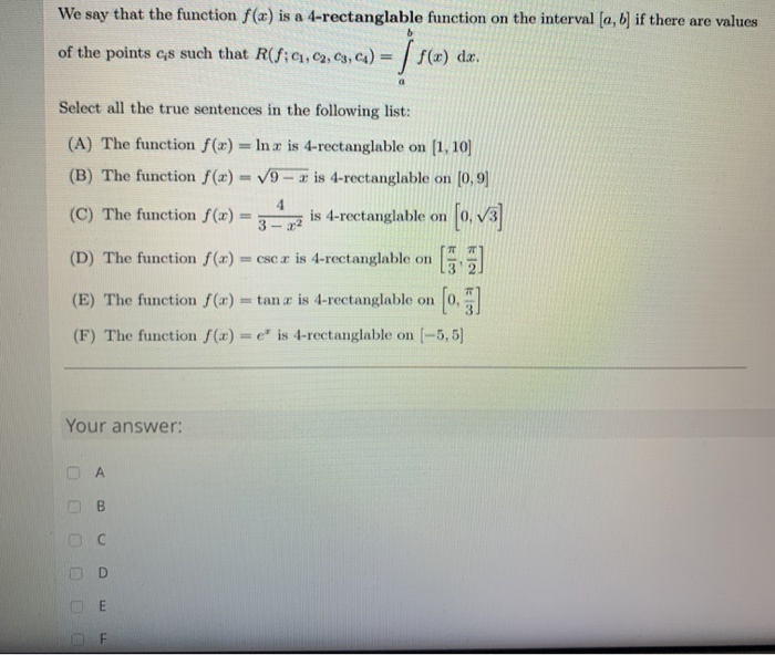 Solved Suppose that f(x) is a non-negative and continuous | Chegg.com