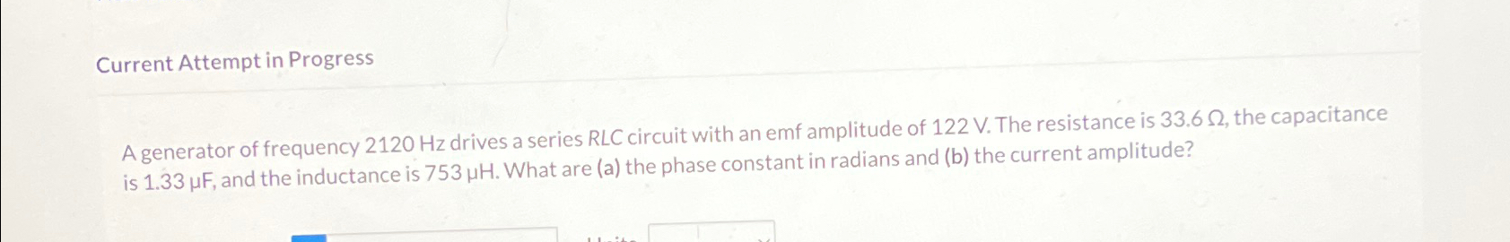Solved Current Attempt in ProgressA generator of frequency | Chegg.com
