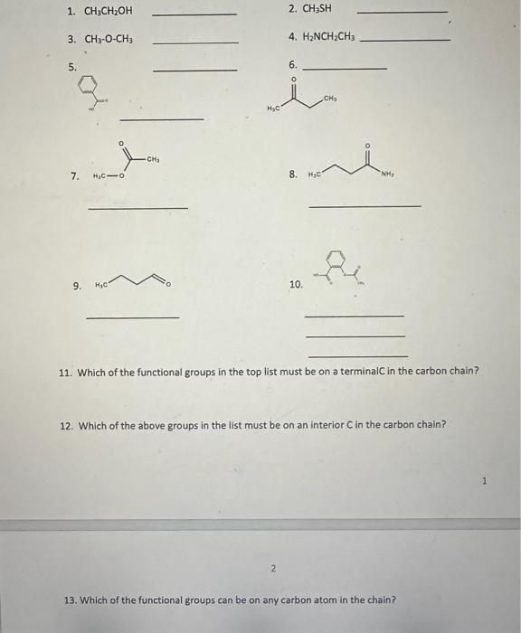 Circle each functional group(s) and identify the | Chegg.com