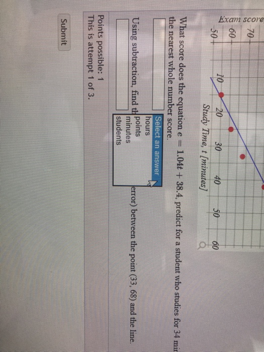 Solved Exam score, e /points Show Intro/Instructions The | Chegg.com