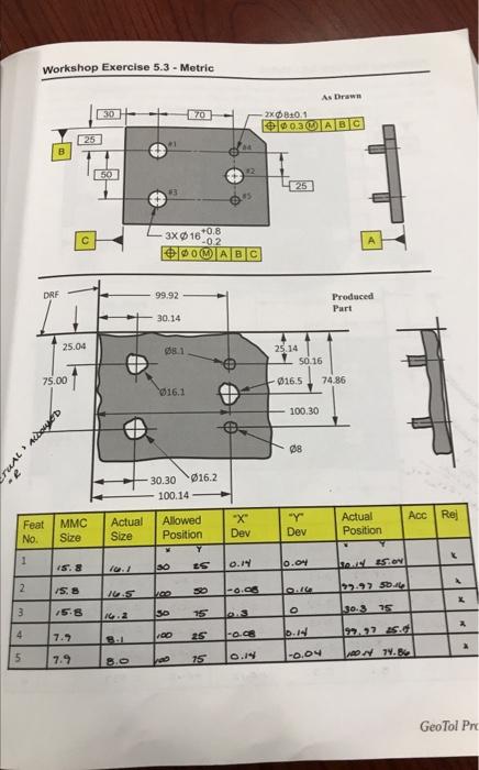 Solved Worksnop Exercise 5.1 - Metric Geolol ProGeoTol | Chegg.com