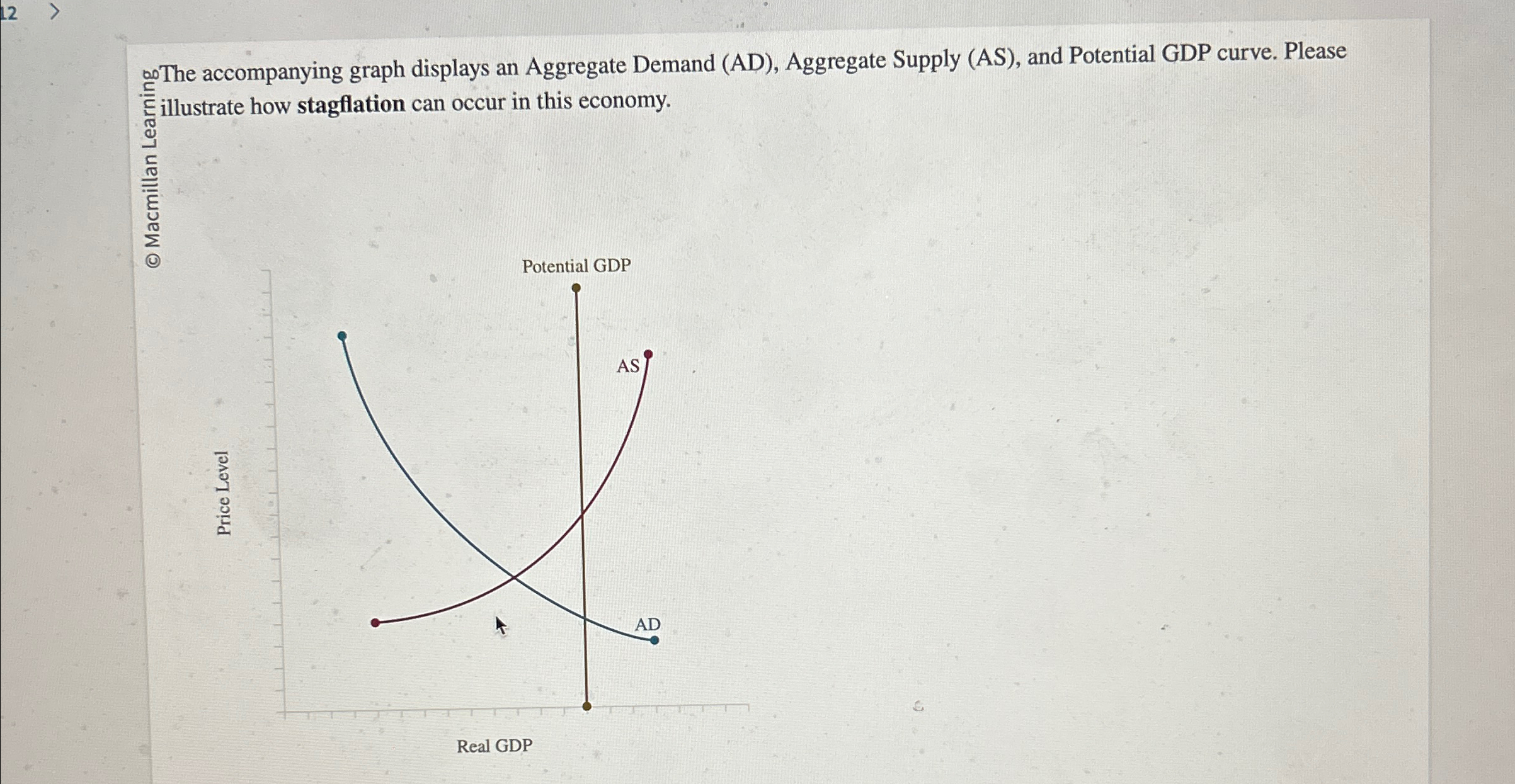 Solved illustrate how stagflation can occur in this economy. | Chegg.com