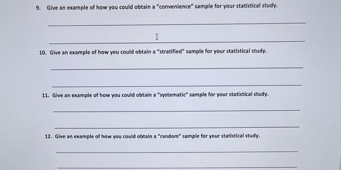 Solved 9. Give an example of how you could obtain a | Chegg.com