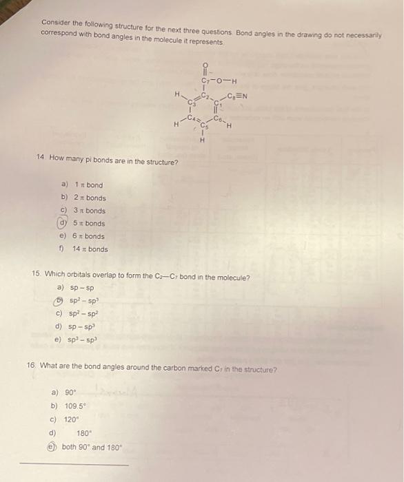 Solved Consider the following structure for the next three | Chegg.com