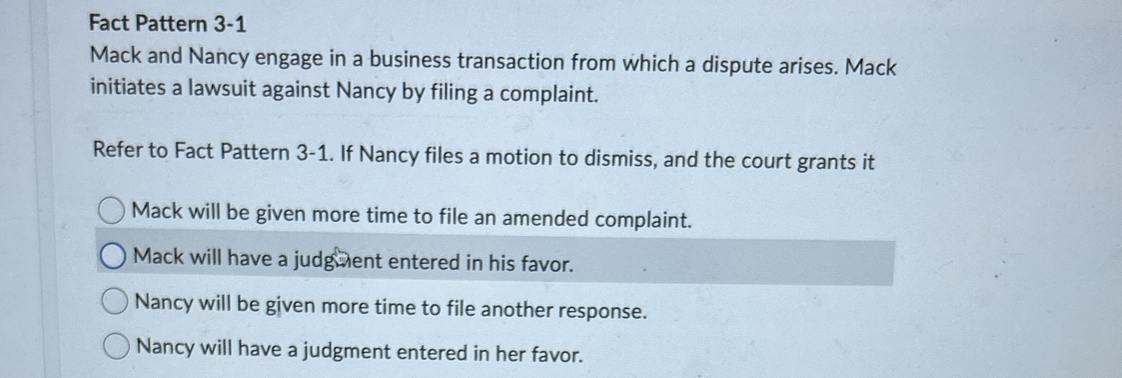 Solved Fact Pattern 3-1Mack and Nancy engage in a business | Chegg.com