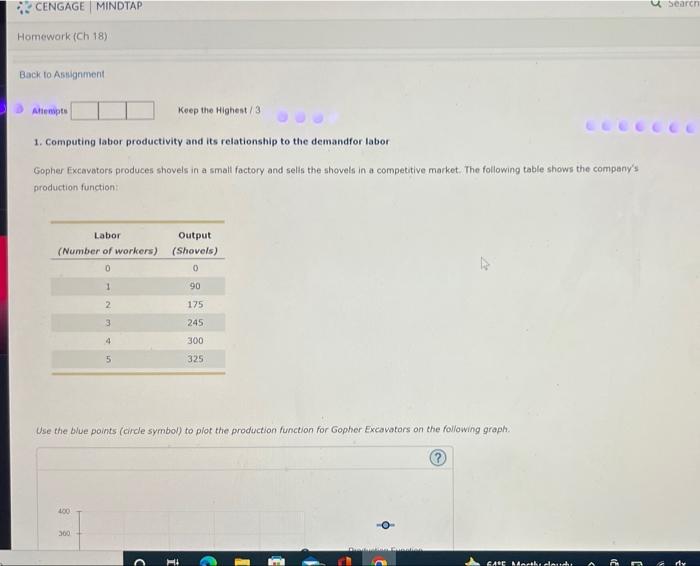 Solved CENGAGE MINDTAP Homework (Ch 18) Back to Assignment | Chegg.com