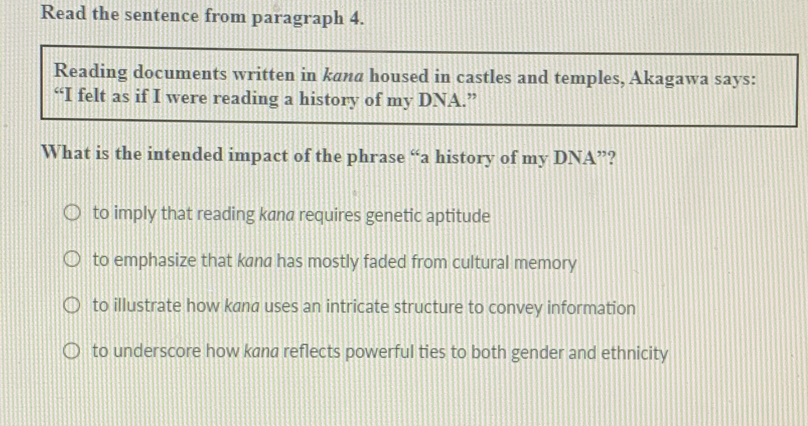 Solved Read the sentence from paragraph 4.Reading documents | Chegg.com